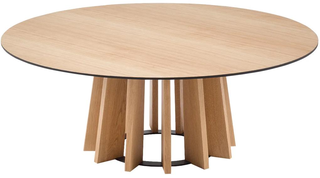 OnaDnes -20% Dubový kulatý konferenční stolek Micadoni Mojave 140 cm