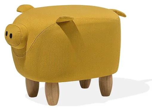 Žlutá stolička prasátko PIGGY