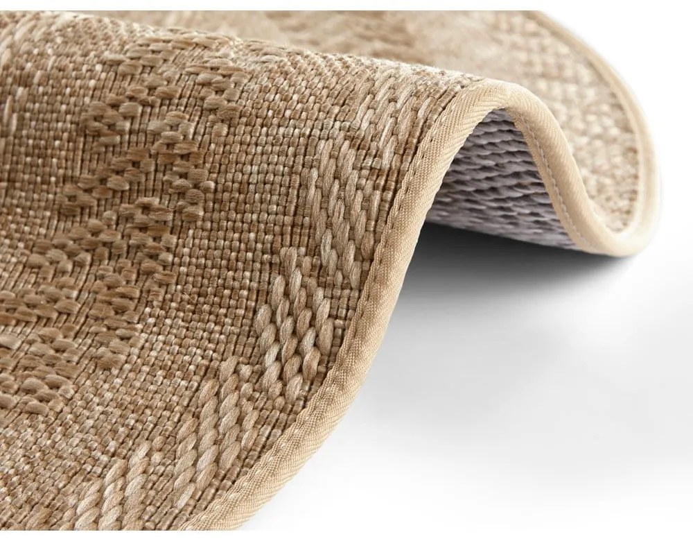 Béžový kulatý vnitřní a venkovní koberec ø 200 cm Almendro – Hanse Home
