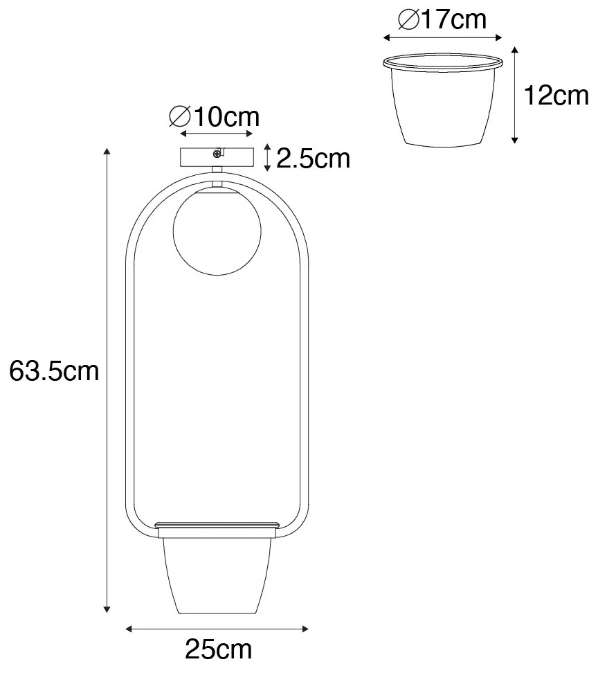 Stropní svítidlo v art deco stylu zlaté s bílým sklem - Isabella