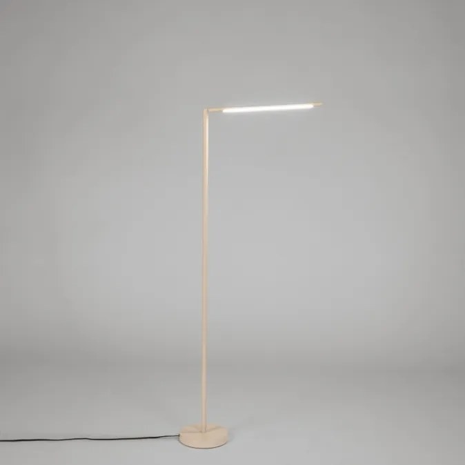 Stojací designová LED lampa se stmívačem Noviarro Nuo Taupe