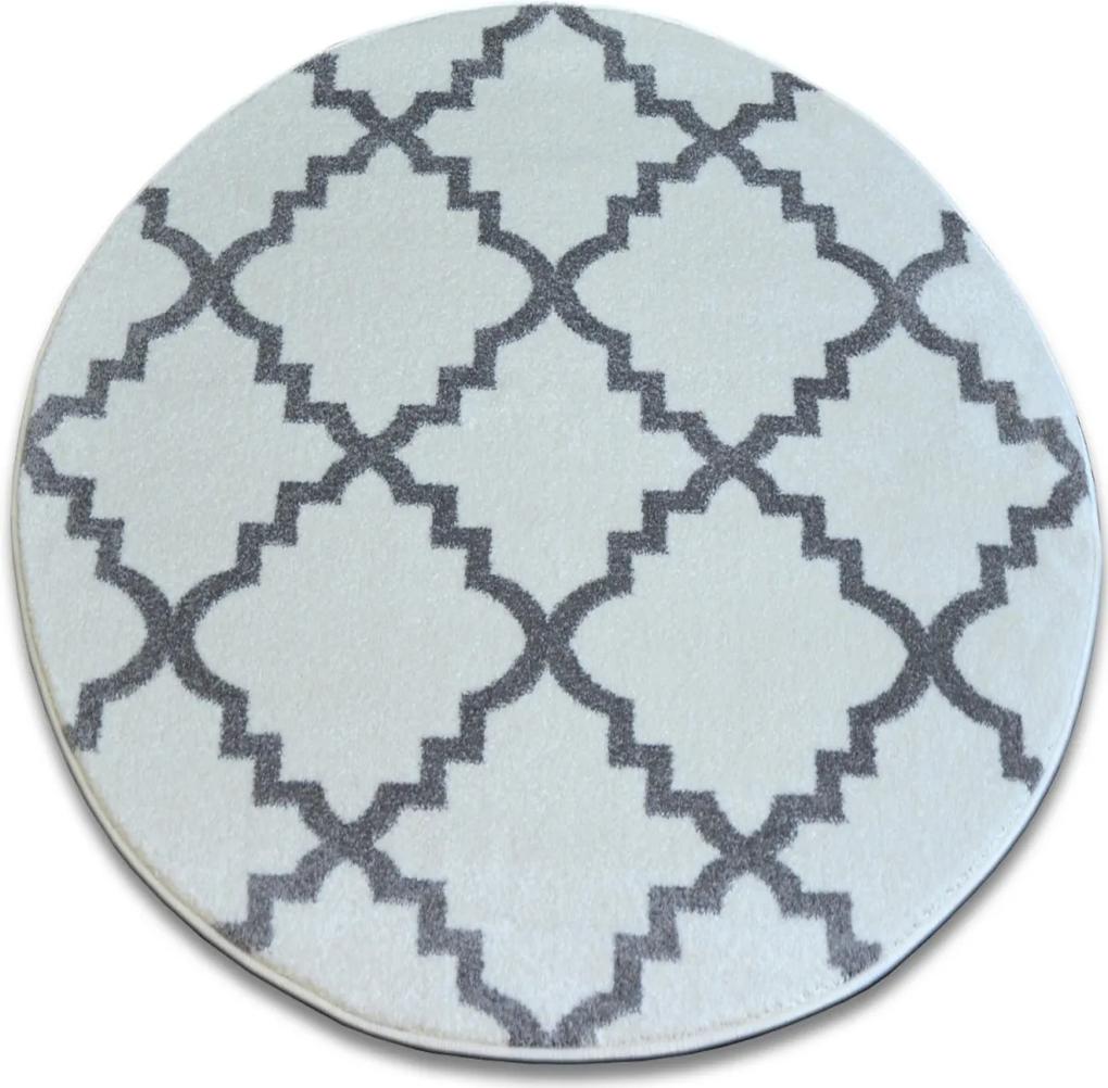 Kusový koberec SKETCH Cigy bílo-šedý