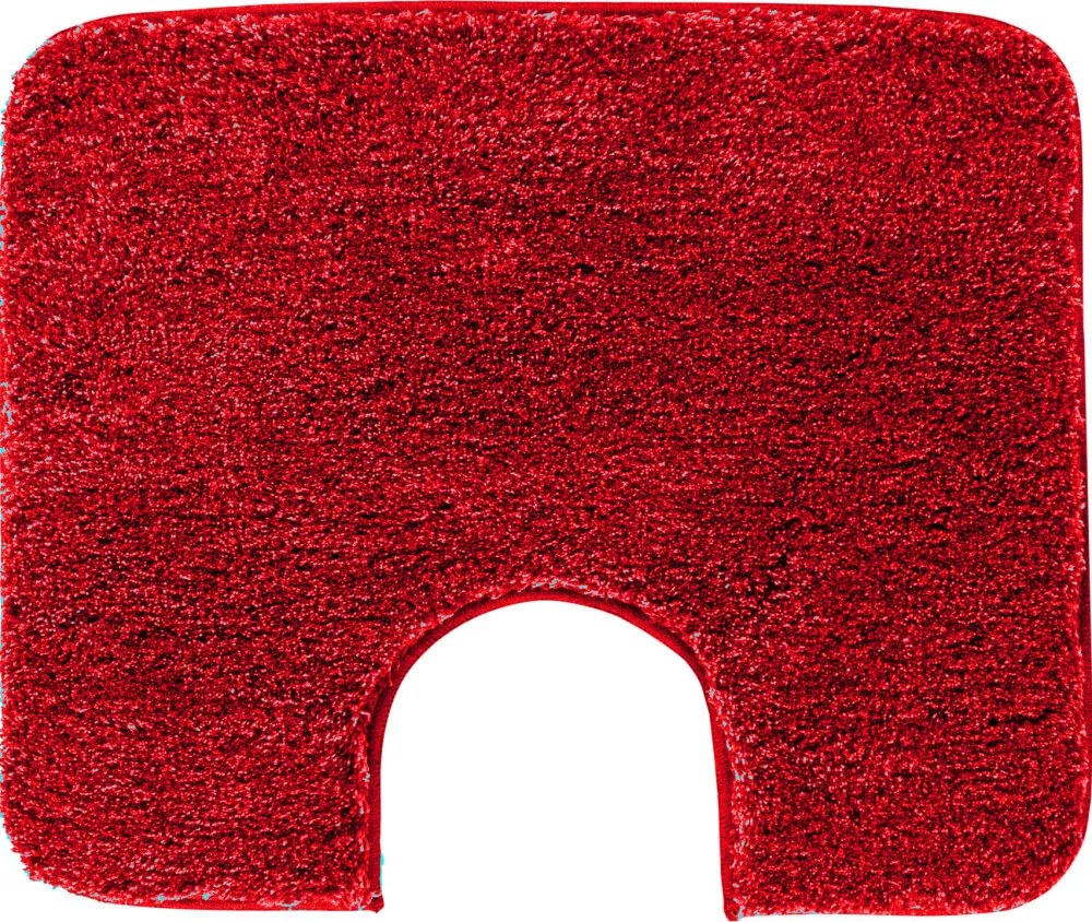 GRUND Koupelnová předložka MELANGE rubínová Rozměr: 50x60 cm s výřezem pro WC