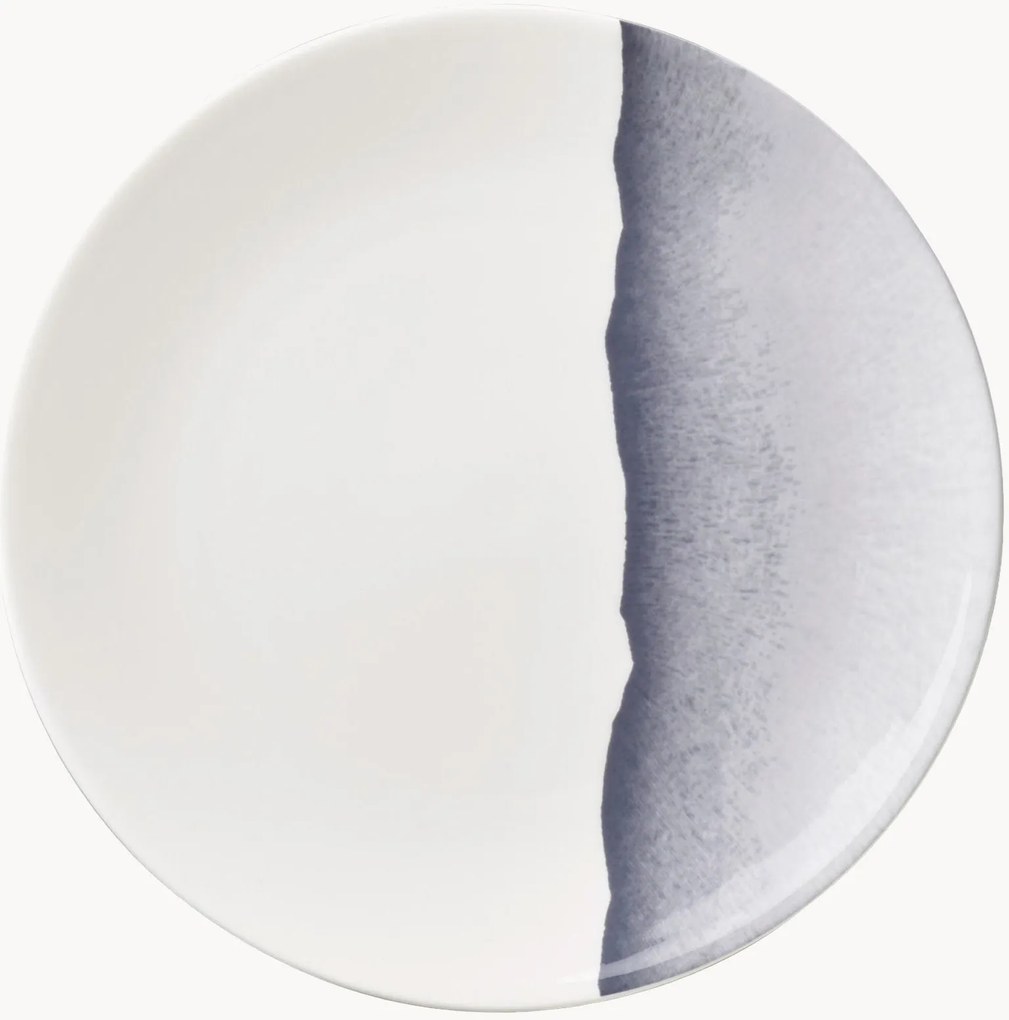 Sada talířů z kostního porcelánu Silhouette, 6 dílů