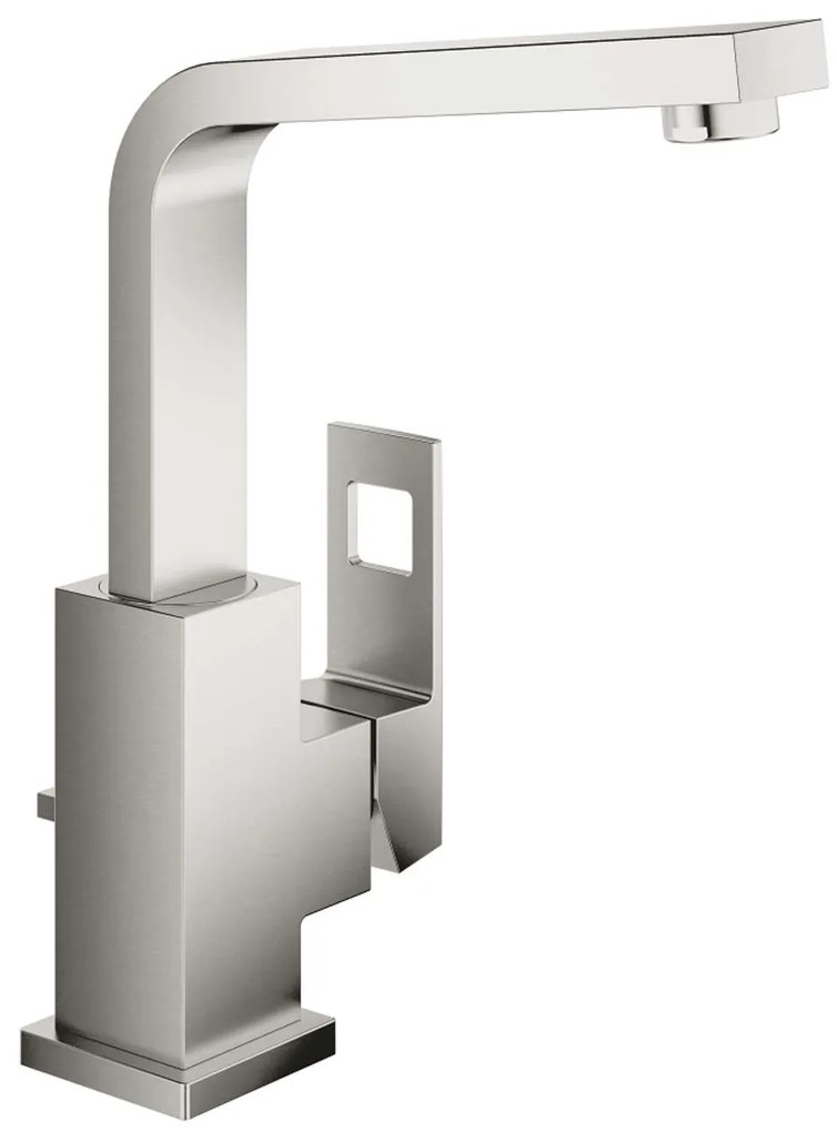 Grohe Eurocube - Umyvadlová baterie s výpustí, supersteel 23135DC0