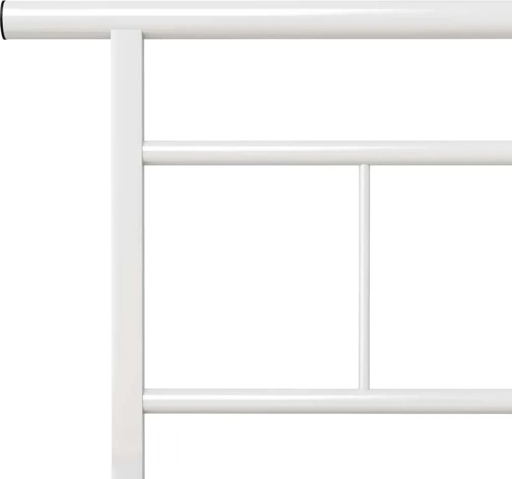 Rám postele bílý kov 120 x 200 cm 324827