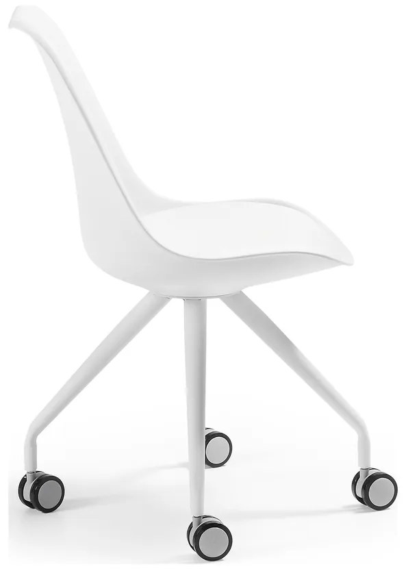 Bílá kancelářská židle LaForma Lars