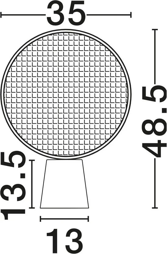 Matně černá/v přírodní barvě kovová stolní lampa (výška 48,5 cm) Tierra – Nova Luce