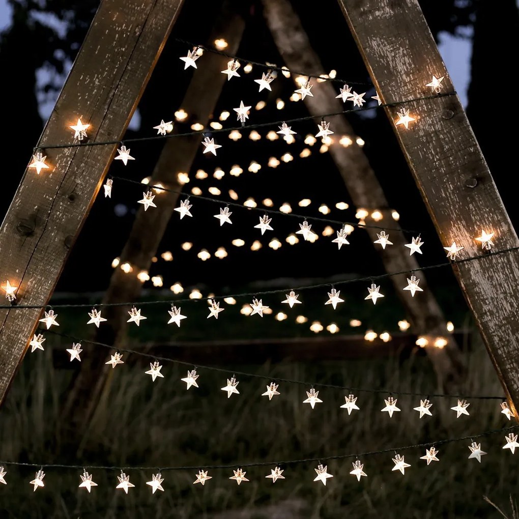 Světelný řetěz STARSS 1250 cm teplá bílá