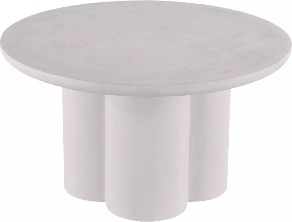Konferenční stolek Rosalia 80 cm světle šedý