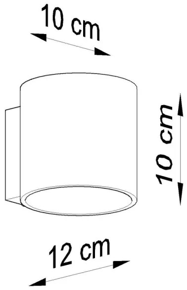 Sollux SL.0566 - Nástěnné svítidlo ORBIS 1 1xG9/40W/230V antracit