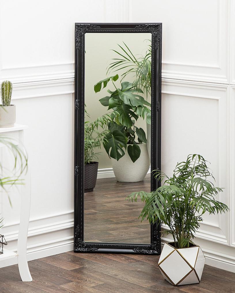 Nástěnné zrcadlo 50 x 130 cm černé FOUGERES Beliani