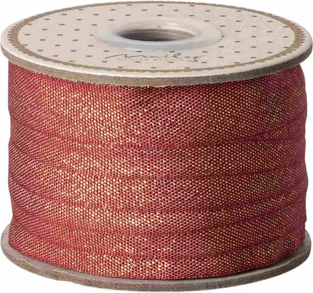 Dekorativní stuha Red Gold 10 m Maileg