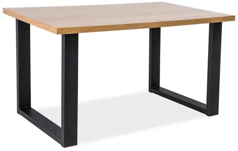 Konferenční stolek z přírodní dýhy v moderní barvě dub typ B KN524