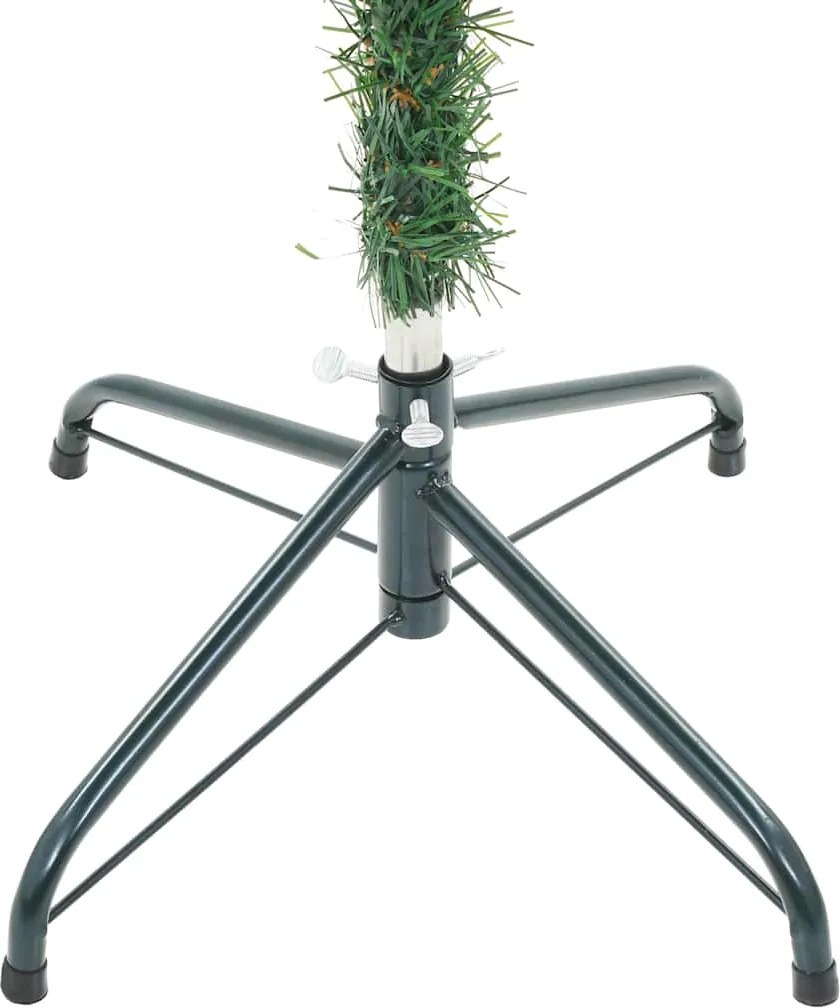 Umělý vánoční stromek LED osvětlení sada koulí a šišky 180 cm 3077614