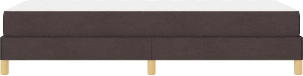 Postel s boxspringem s matrací Tmavě hnědá 80 x 200 cm textil 3398524