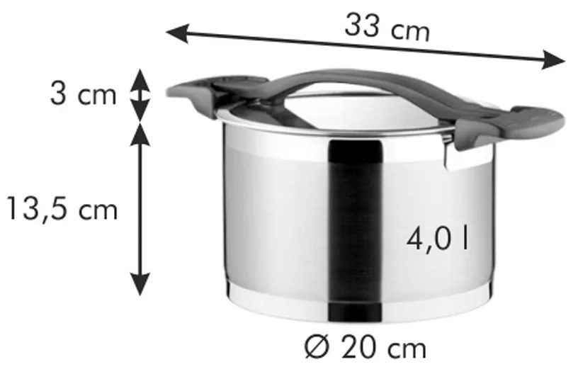 Hrnec ULTIMA s poklicí ø 20 cm, 4,0 l