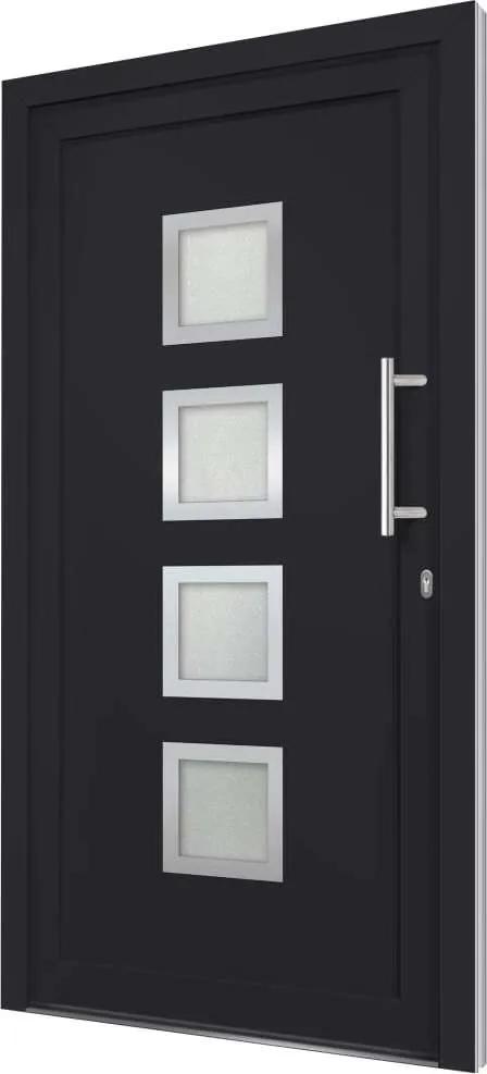 vidaXL Vchodové dveře bílé 108 x 208 cm [279198] Barva: antracitová zvenku / bílá uvnitř