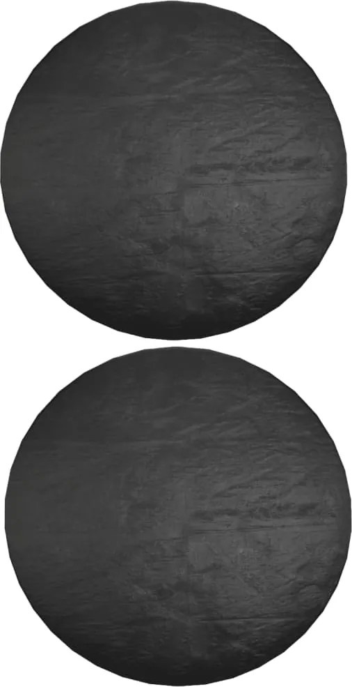 Plachty na zahradní nábytek 2 ks 6 oček Ø 125 x 75 cm kulaté 3155343