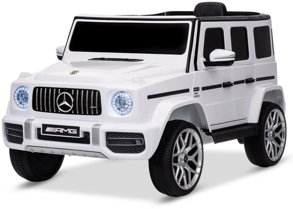 Elektrické auto mercedes g bílé