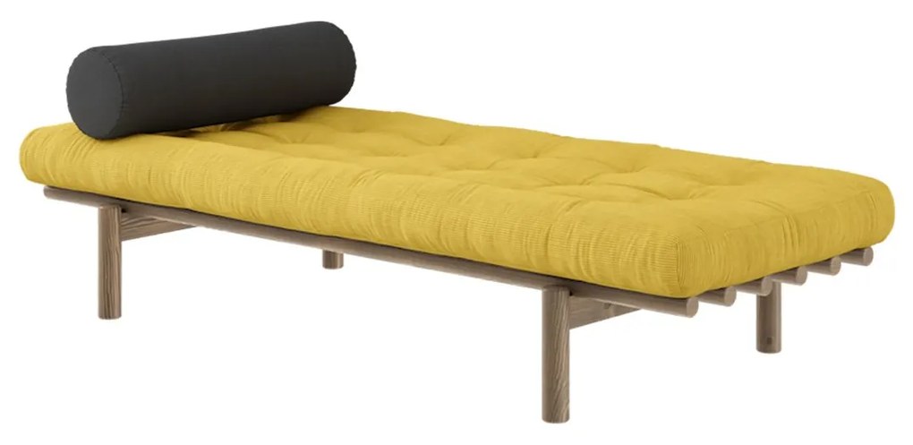 Lenoška Next Daybed – Honey/Carob Brown 200 × 75 × 12 cm