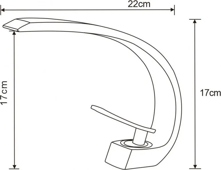 Mexen Lupus umyvadlová baterie, zlatá, 746200-50