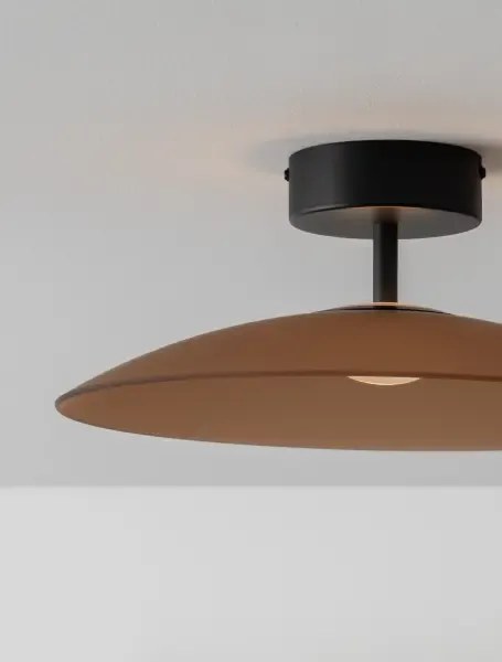 LED černo-moce hnědé designové stropní svítidlo Polifemo