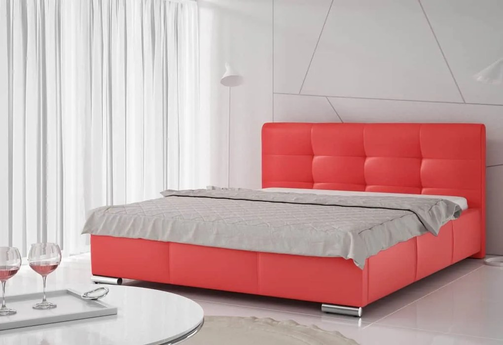 Čalouněná postel LAZIO + matrace COMFORT, 140x200, madryt 160