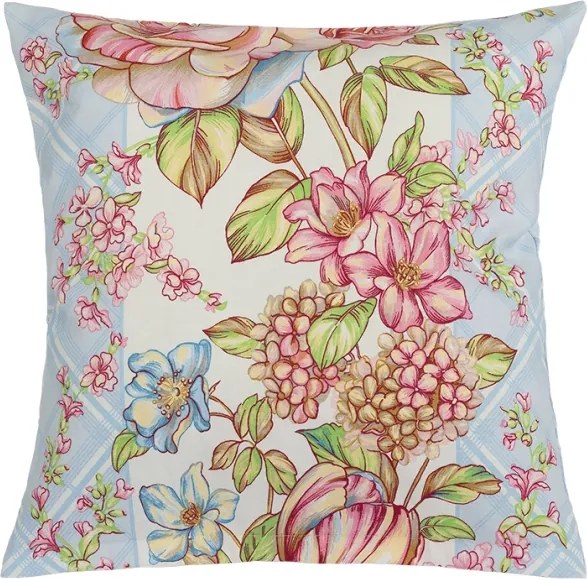 Bellatex Povláček GITA 45x45 cm Růže světlá modrá, růžová