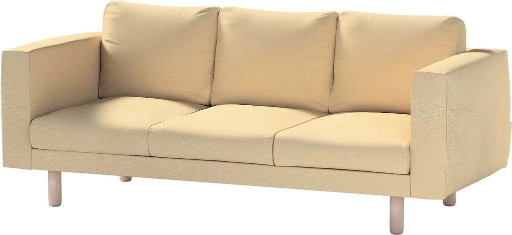 Potah na pohovku IKEA Norsborg 3-místná barva béžová látka lesklé, pletený vzor