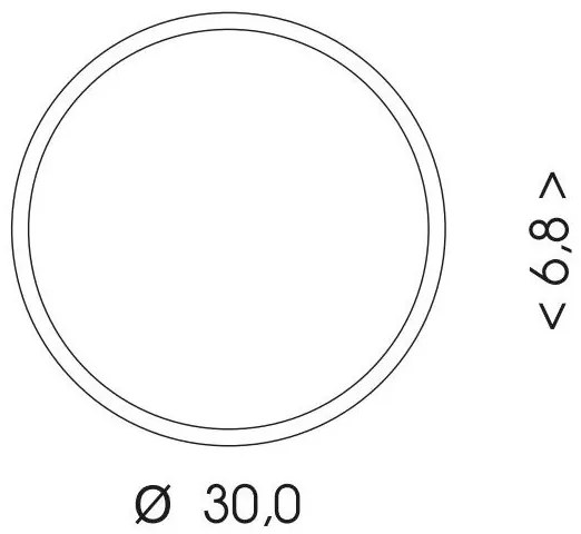 Ecolite WMAT300/HF-15W/CR - LED Stropní svítidlo se senzorem LED/15W/230V černá