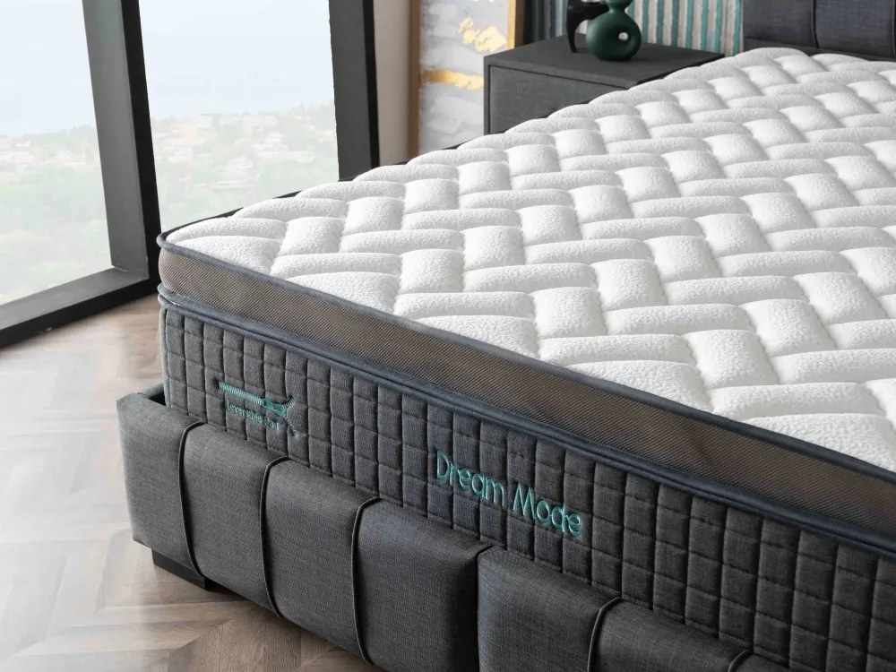 Čalouněná postel DREAM MODE NEW - antracit 180 × 200 cm