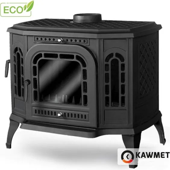 KAWMET Litinová krbová kamna P7 LB - 10,5 kW ECO