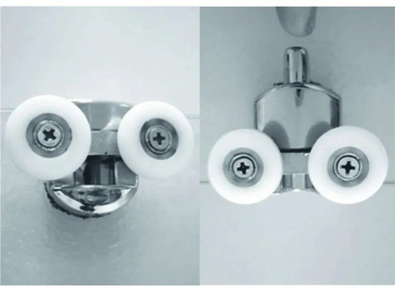 Mereo, Kora sprchový set: sprchový kout R550, bílý ALU, sklo Grape, 90 cm, vanička, sifon, CK35101ZN