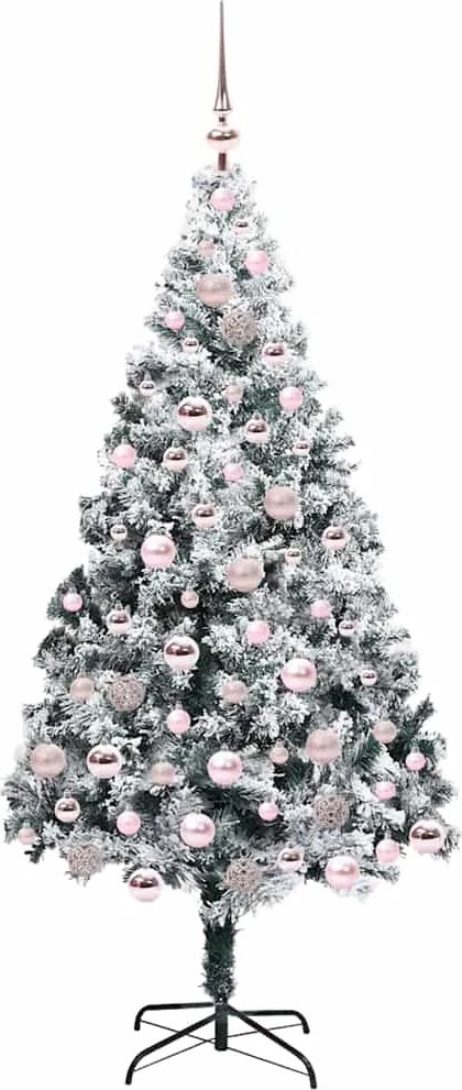 Umělý vánoční stromeček Bílá 180 cm PVC, ocel a plast 3396964