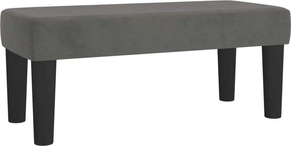 Box spring postel s matrací tmavě šedá 100x200 cm samet 3138068