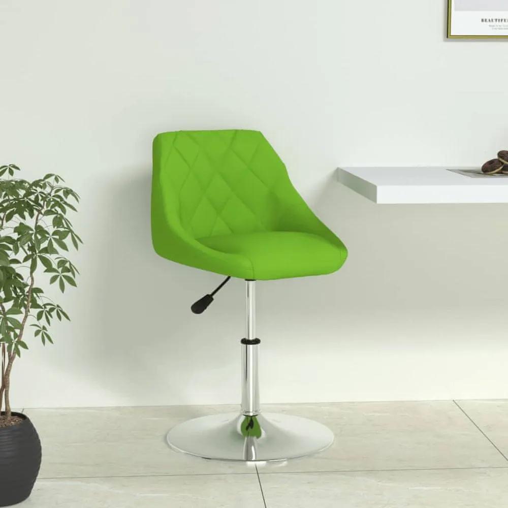 Petromila Jídelní židle zelená umělá kůže