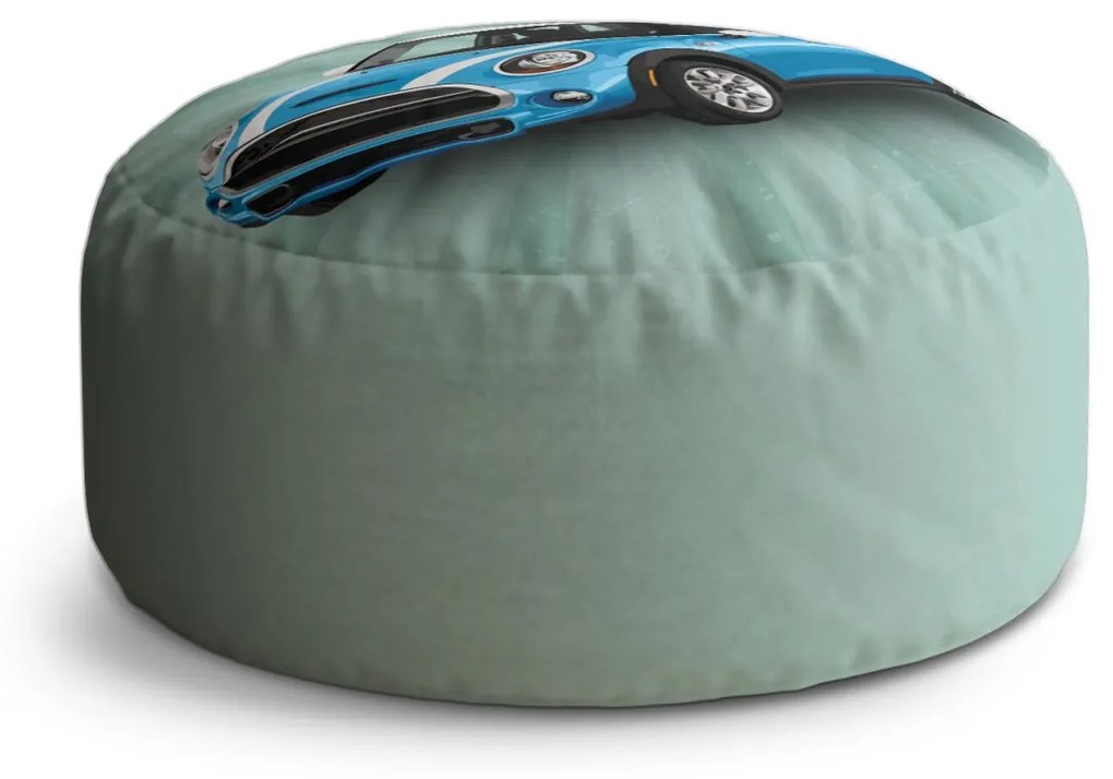 Sablio Taburet Circle Mini sedan Zelené pozadí: 38x48 cm
