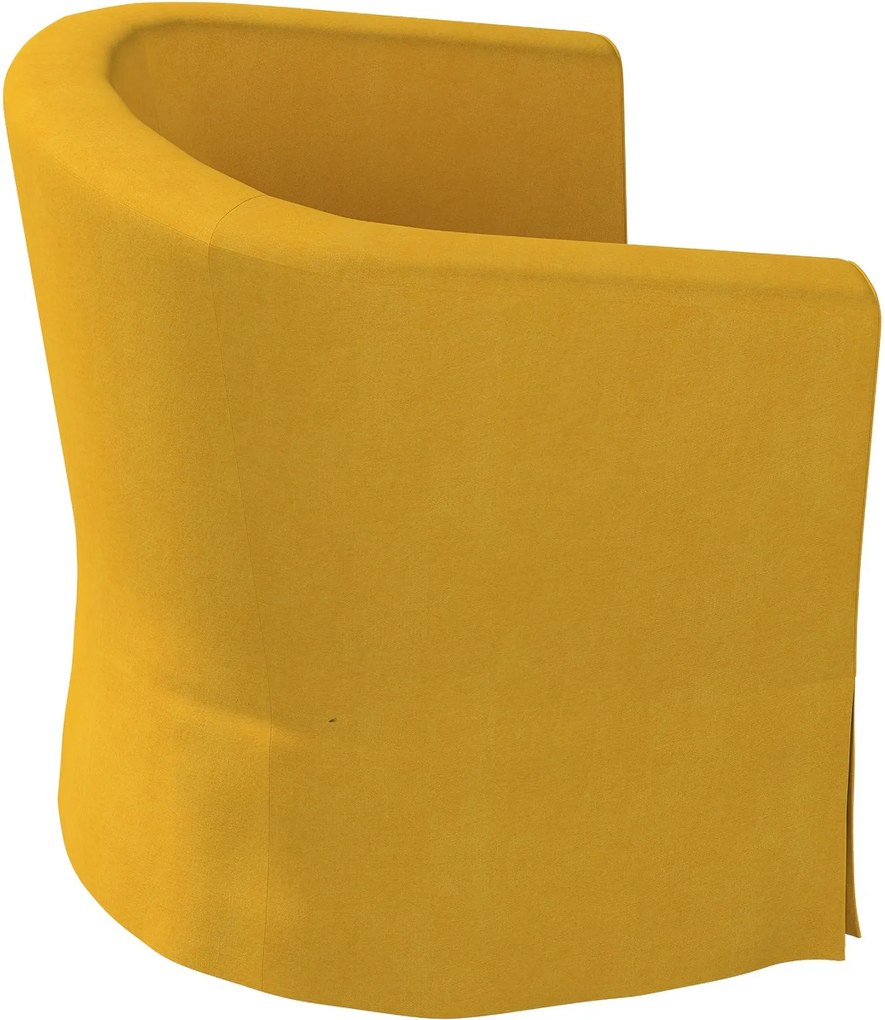Potah na křeslo IKEA Ektorp Tullsta barva žlutá látka pletený vzor