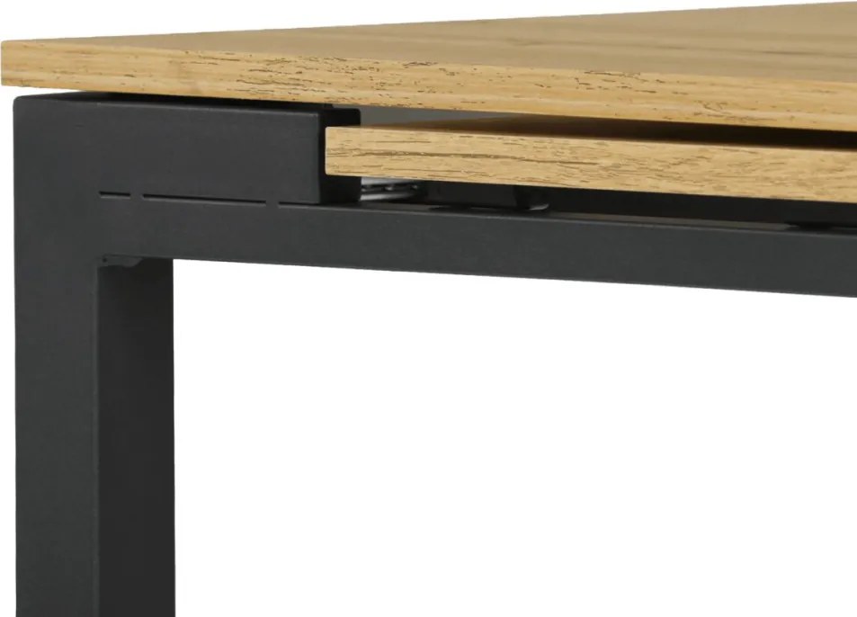 Jídelní stůl rozkládací 60-90x60 cm GDT-206 OAK, melamin, dub – Barva (vyberte): hnědá béžová