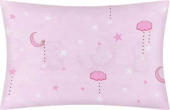 Bellatex Polštářek VIOLA 40x60 cm Medvídek Růžová,Bílá