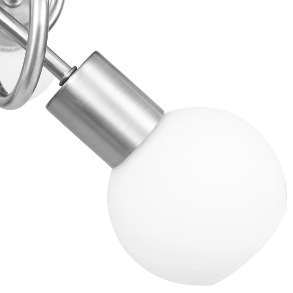 Stropní svítidlo keramická stínidla na 3 žárovky E14 bílé koule,  289228