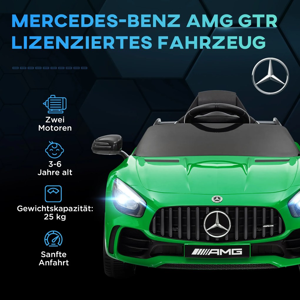 AIYAPLAY dětské elektrické autíčko 12 V dětské autíčko s dálkovým ovládáním 2.4G, USB, MP3, hudba, elektrické autíčko se světly, měkký start, funkce …