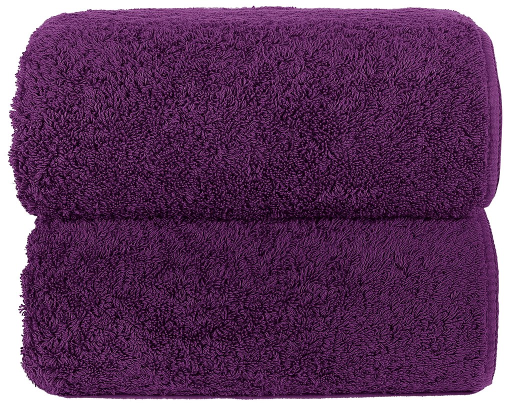 Ručník z egyptské bavlny Graccioza Long Double Loop 700 gsm Purple (fialová)