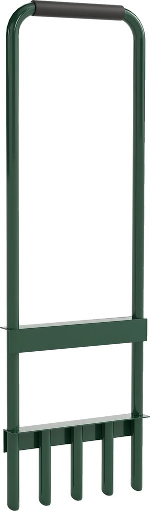 Outsunny Aerátor trávníku 30 cm - Ruční ventilátor s protiskluzovou rukojetí, zahradní nástroje, vertikutátor, péče o trávník a zahradu | Aosom