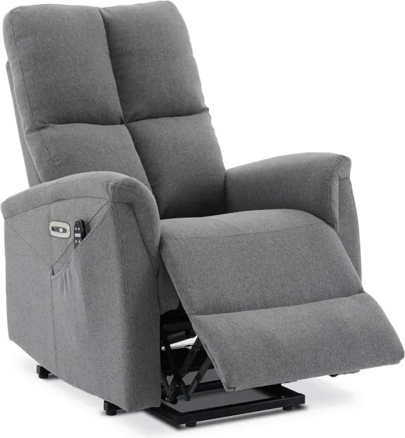 Polohovací křeslo šedý, elektrické TV-929 GREY2