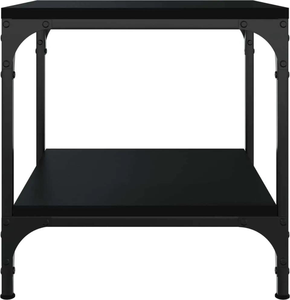 vidaXL Konferenční stolek 50 x 50 x 40 cm kompozitní dřevo [819372] Barva: kouřový dub