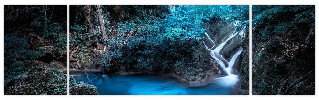 Obraz - Magická noc v tropickém lese (170x50 cm)