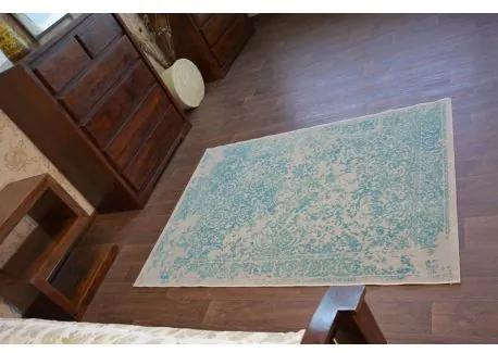 koberec VINTAGE 22208/054 tyrkysový / krémový klasická rozeta velikost 200x290 cm | krásné koberce cz