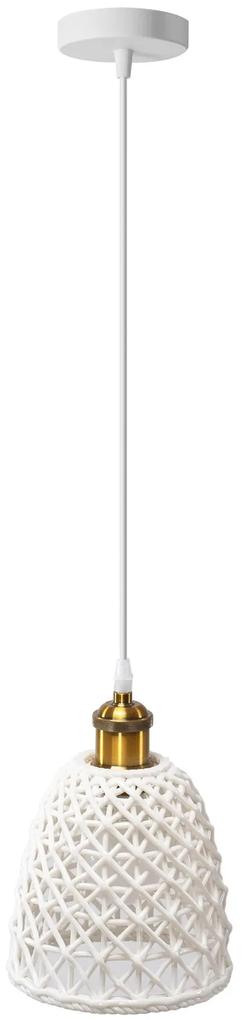 Toolight - Závěsná stropní lampa Grid - bílá - APP1006-1CP